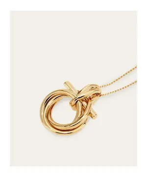 FERRAGAMO Gancini Pendant Necklace - Gold