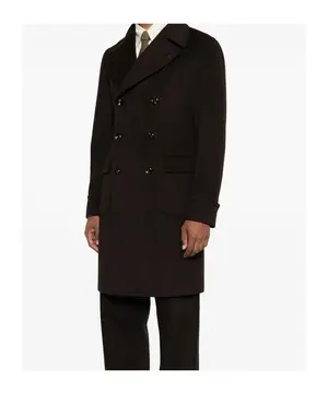 Tagliatore Long-sleeved Double-breasted Coat