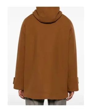 Tagliatore Hooded Long-sleeved Coat With Toggle Fastening