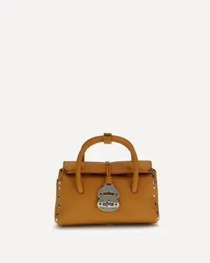 ZANELLATO Baby Dotta Studded Tote Bag With Turn-lock Clasp - Brown