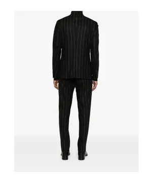 Tagliatore Pinstriped Double-breasted Suit Jacket And Trousers