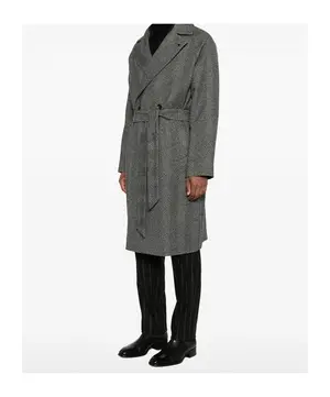 Tagliatore Double-breasted Herringbone Coat - Gray