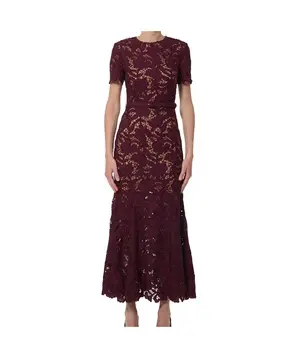 SELF-PORTRAIT Lace Midi Dress