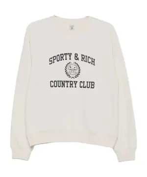 SPORTY  RICH Sporty & Rich Crew Neck Sweatshirt