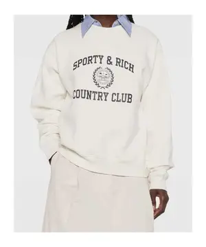 SPORTY  RICH Sporty & Rich Crew Neck Sweatshirt