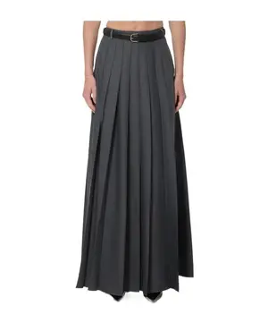 SELF-PORTRAIT Pleated Maxi Skirt