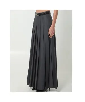 SELF-PORTRAIT Pleated Maxi Skirt