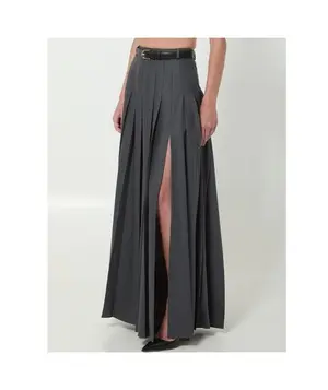 SELF-PORTRAIT Pleated Maxi Skirt