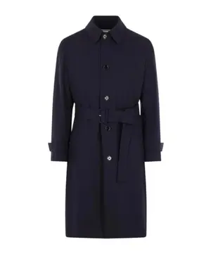 LARDINI Single-breasted Belted Coat