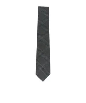 Tagliatore Plaid Neck Tie - Black