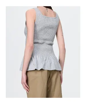 Dries Van Noten Square Neck Pleated Vest