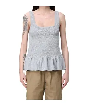 Dries Van Noten Square Neck Pleated Vest - No