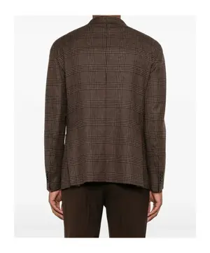 Tagliatore Long-sleeved Suit Jacket - Brown