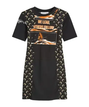 MARINE SERRE Graphic Printed Mini Dress