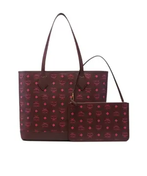 Mcm Liz Shopper In Visetos Monogram