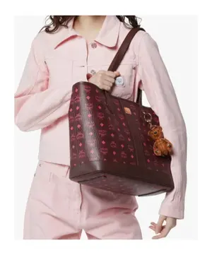 Mcm Liz Shopper In Visetos Monogram