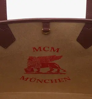 Mcm Liz Shopper In Visetos Monogram