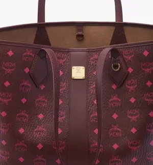 Mcm Liz Shopper In Visetos Monogram