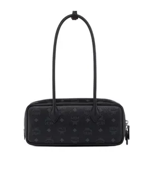 Mcm Visetos Shoulder Bag - Black