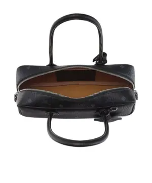 Mcm Visetos Shoulder Bag - Black