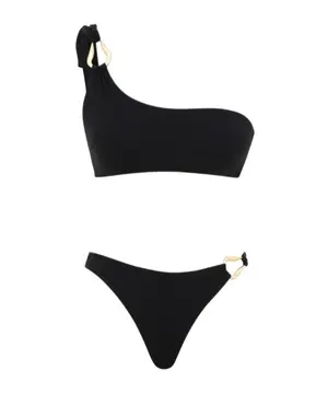 Zimmermann Roselight Trim Bikini Set - Black