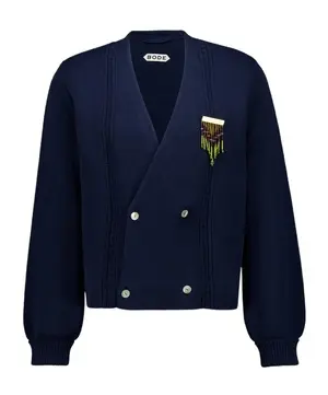BODE Double-breasted V-neck Cardigan