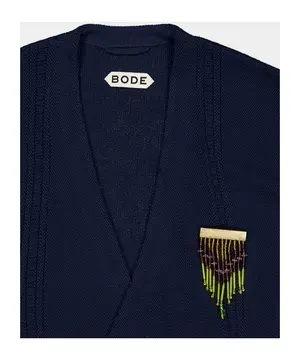 BODE Double-breasted V-neck Cardigan