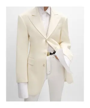 Celine Diagonal Wool Collared Jacket
