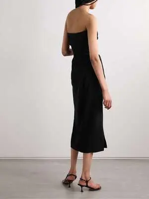 Proenza Schouler Strapless Side Slit Dress
