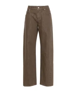 Brunello Cucinelli Glitter Embellished Straight Leg Jeans