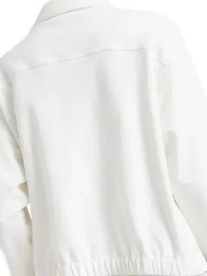Brunello Cucinelli Monili Bead-embellished Full Zip Sweatshirt - Off-white