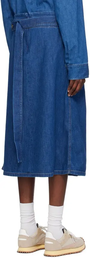 Studio Nicholson Denim Wrap Skirt
