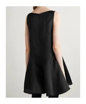 Khaite The Mags Sleeveless Mini Dress - Black