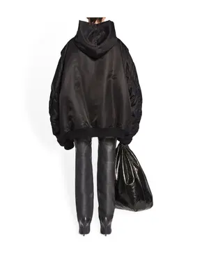 Balenciaga Sporty B Pull-over Bomber Jacket