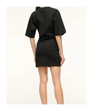 Staud Truman Dress Wide Sleeves & Gathered Waist