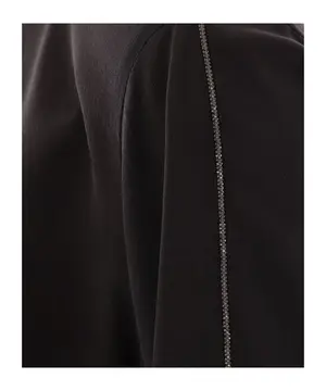 Brunello Cucinelli High-neck Silk Blouse