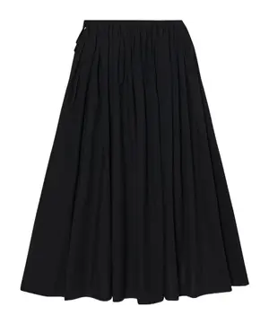 THE ROW Drawstring Pleated Skirt