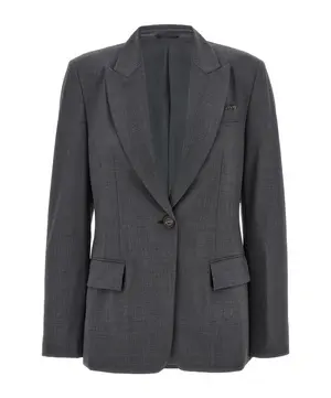 Brunello Cucinelli Monile Single-breasted Blazer