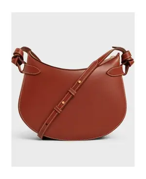 Celine Besace Noeuds Français In Shiny Calfskin - Red