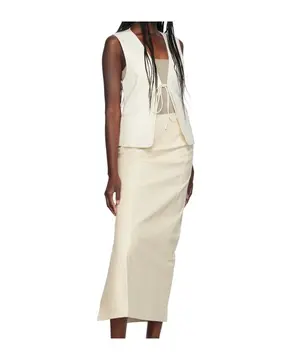 ST. AGNI Off-white Rouleau Vest