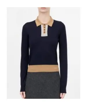 MAISON MARGIELA Color-block Buttoned Polo Shirt