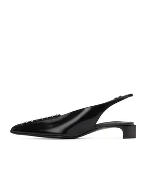 JIL SANDER Pearl-detail Slingback Pumps