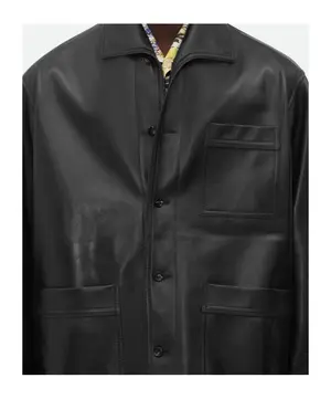 Bottega Veneta Leather Pyjama Shirt