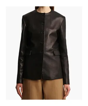 Khaite Jameson Leather Jacket