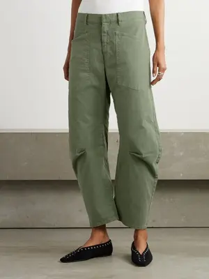NILI LOTAN Shon" Pleated Detail Track Pants