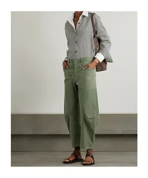 NILI LOTAN Shon" Pleated Detail Track Pants