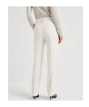 Brunello Cucinelli High Waist Pressed Crease Trousers