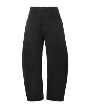 Women's Pleated Mid-Rise Track Pants