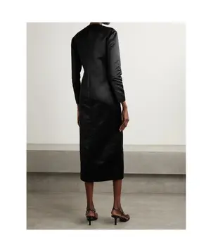 THE ROW Long-sleeved Dress With Logo Detail