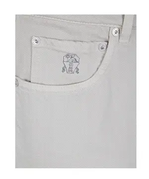 Brunello Cucinelli Straight-leg Jeans With Turn-up Hem
